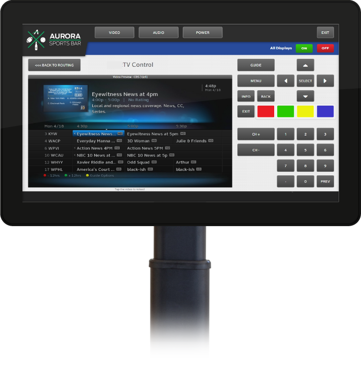 Aurora 15.6” VESA mount ReAX touch panel control system with Ethernet ...